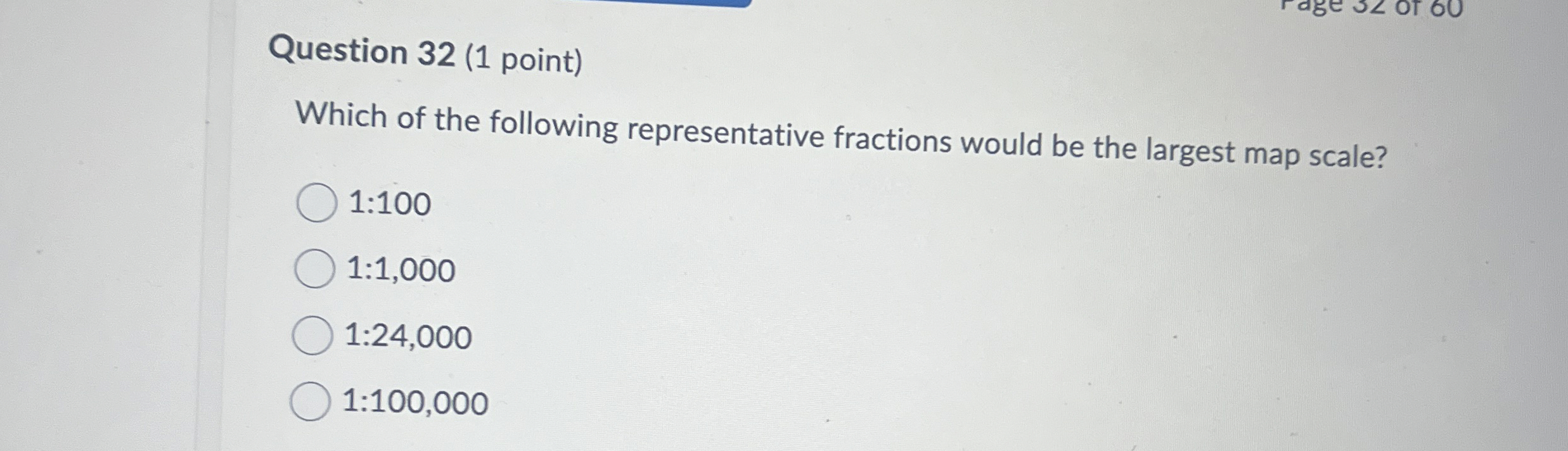 Solved Question 32 (1 ﻿point)Which of the following | Chegg.com