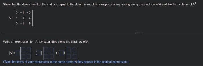 Solved Show that the determinant of the matrix is equal to | Chegg.com