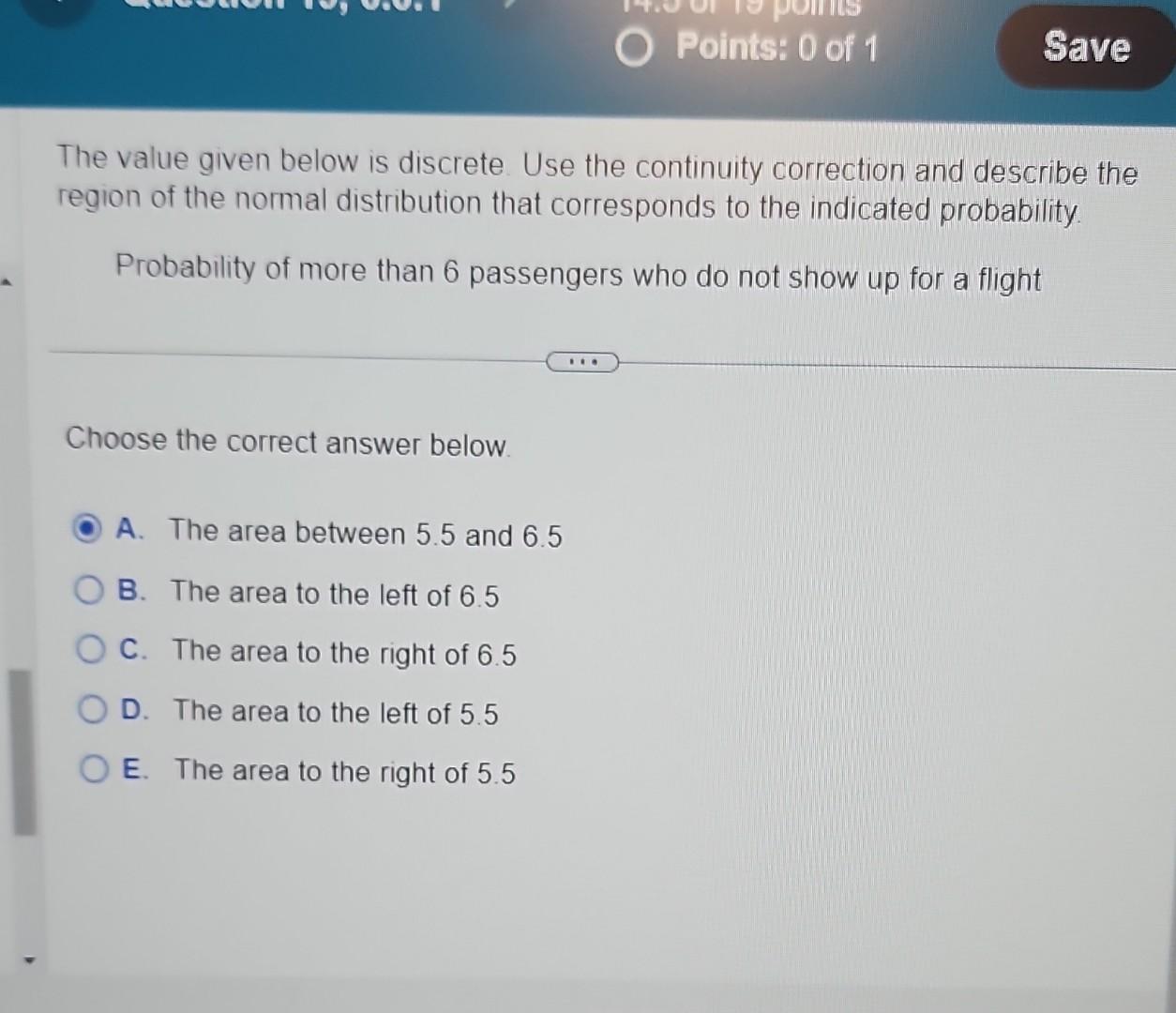 Solved The value given below is discrete. Use the continuity | Chegg.com