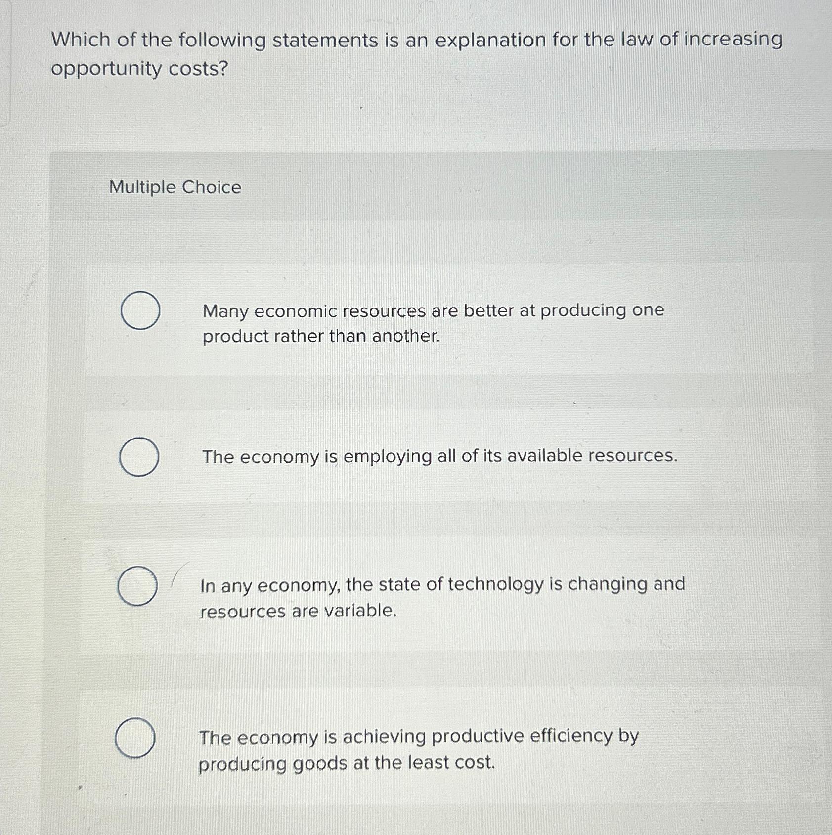Solved Which of the following statements is an explanation | Chegg.com