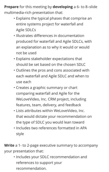 Solved Exam Content You have been hired to implement the CRM | Chegg.com