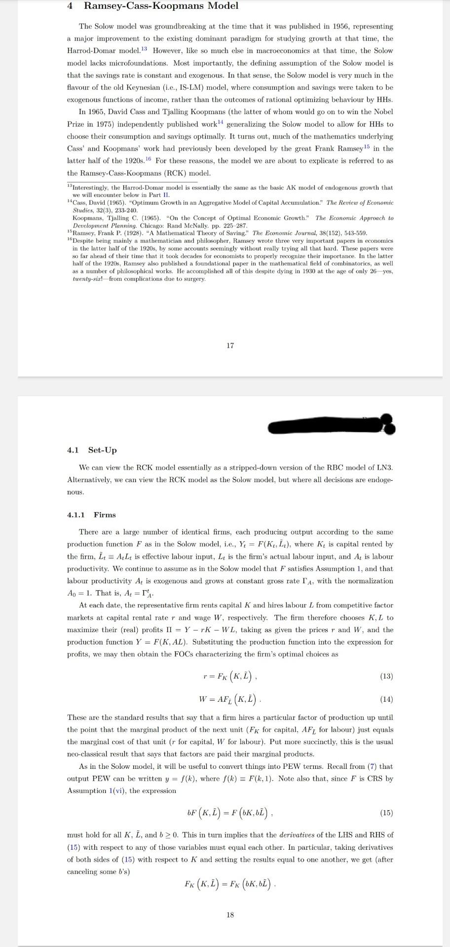 Solved 2. (10 marks total) Consider the RCK model discussed | Chegg.com