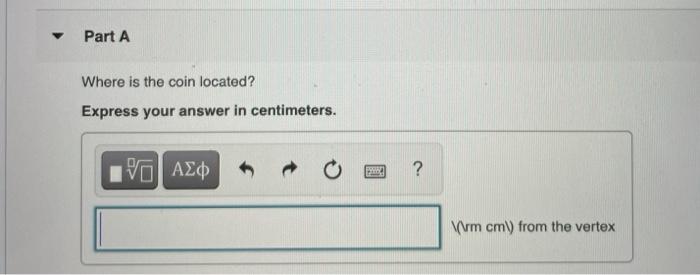 Solved A coin is placed next to the convex side of a thin | Chegg.com