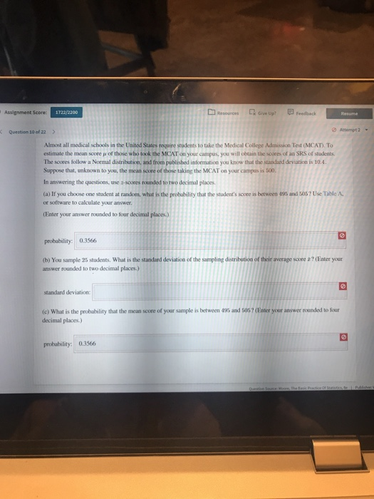 Solved Assignment Scores Resources Give Up? Feedback Resume | Chegg.com