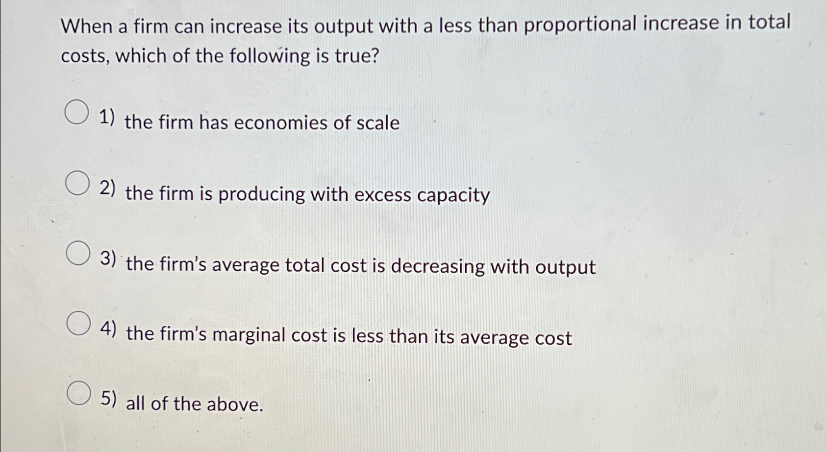 Solved When a firm can increase its output with a less than | Chegg.com