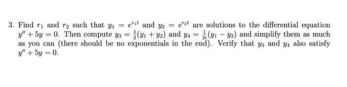 Solved This is an advanced math problem in ODE. Please write | Chegg.com