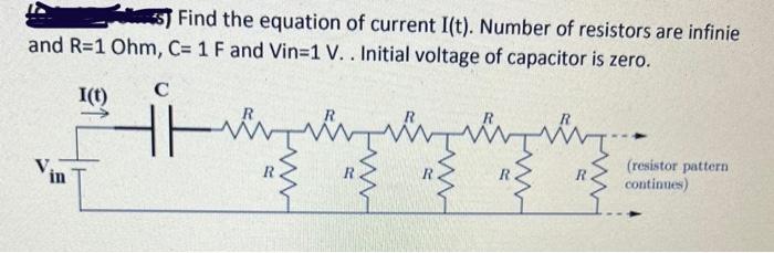 Solved - Find the equation of current I(t). Number of | Chegg.com