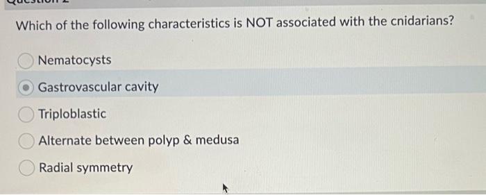 Solved Which of the following characteristics is NOT | Chegg.com