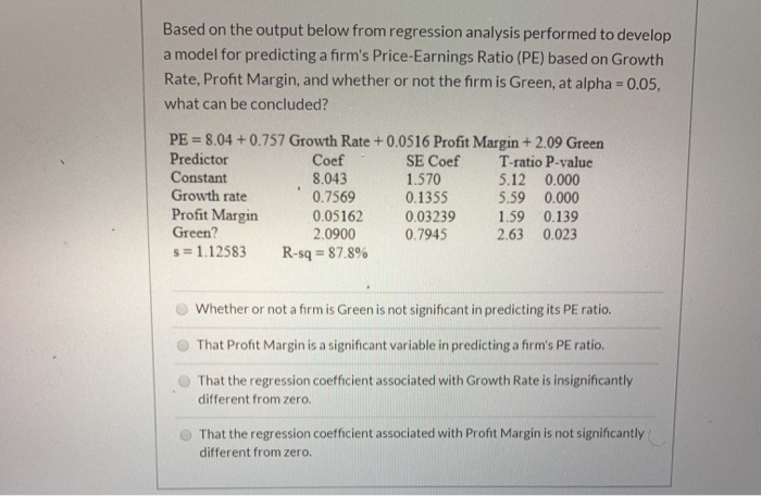 Solved A Multiple Regression Model Includes More Than One