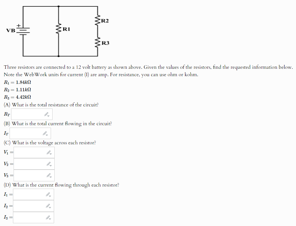 Solved Three resistors | Chegg.com
