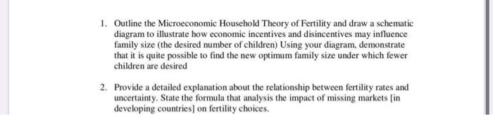 Solved 1. Outline the Microeconomic Household Theory of | Chegg.com