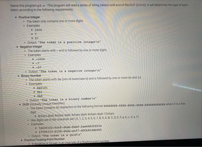 Solved Name this program p3.c-This program will read a | Chegg.com