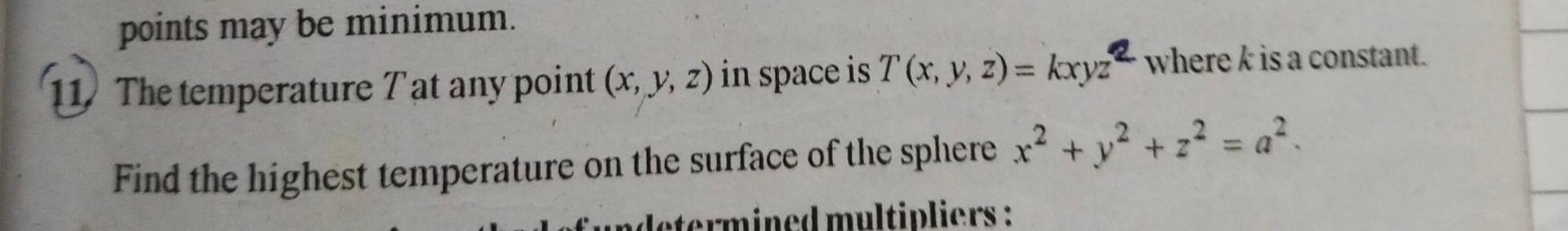 Solved using maxima and minima of two and more independent | Chegg.com