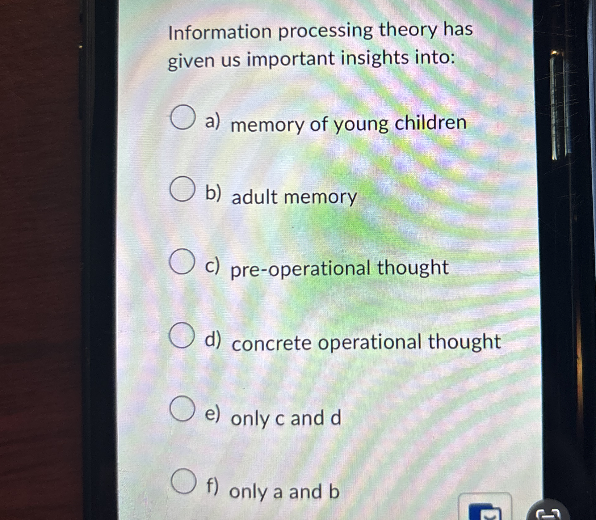 Solved Information processing theory hasgiven us important | Chegg.com