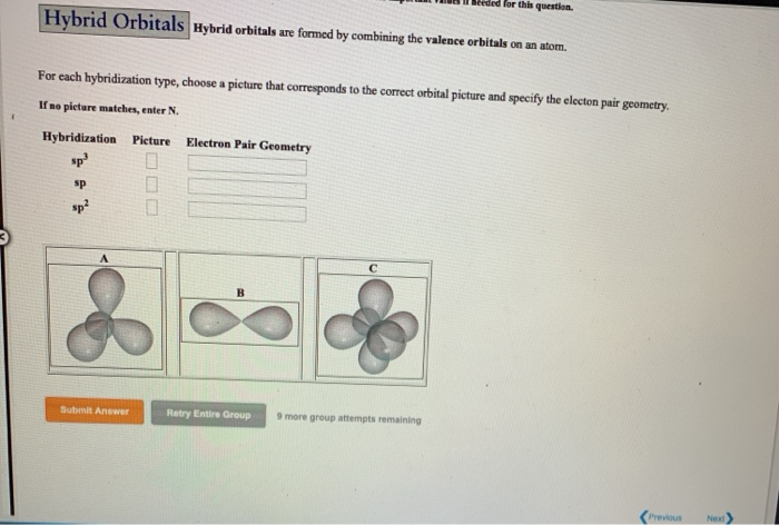 Solved Hybrid Orbitals Hybrid Orbitals Are Formed By