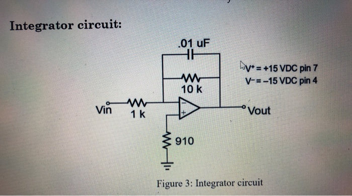 Solved 2. Calculate the integrator's output voltage for the | Chegg.com