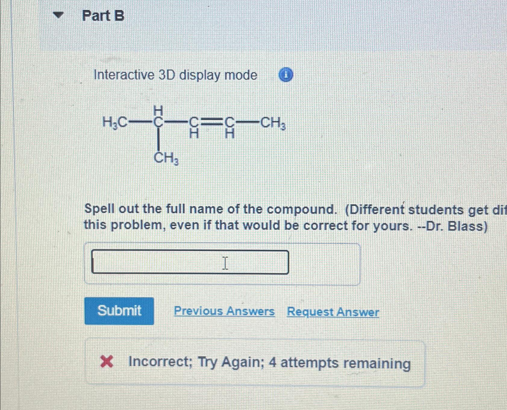 Solved Part BInteractive 3D display modeSpell out the full | Chegg.com