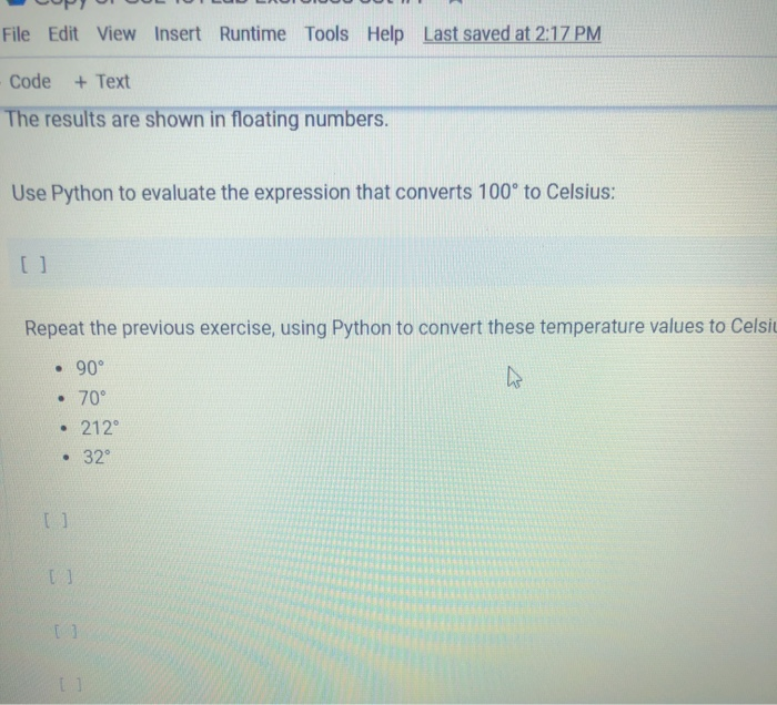 Solved File Edit View Insert Runtime Tools Help Last saved | Chegg.com
