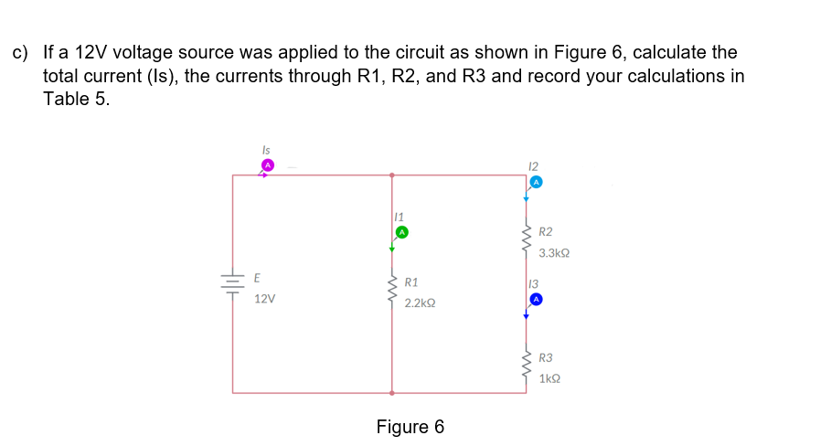 Solved c) ﻿If a 12V ﻿voltage source was applied to the | Chegg.com