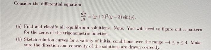 Solved Please help me with this differential equation | Chegg.com