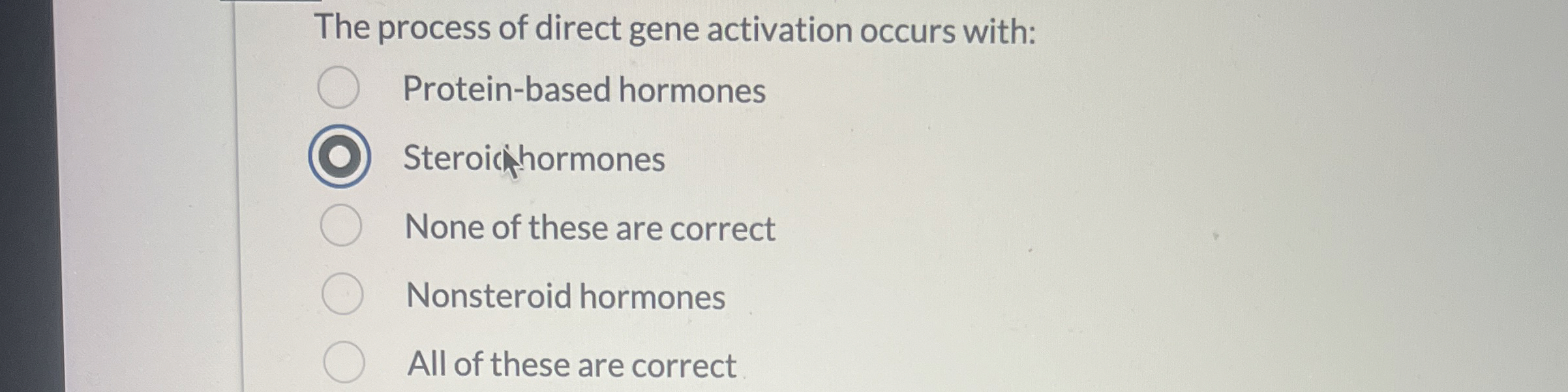 Solved The process of direct gene activation occurs | Chegg.com