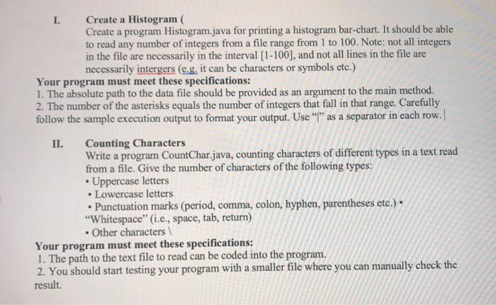 Solved I Create A Histogram Create A Program Histogram Java