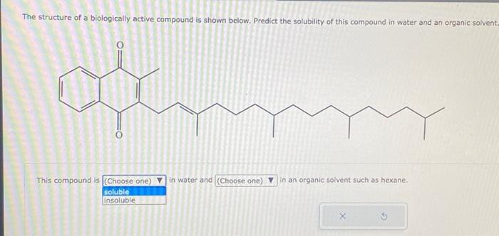 Solved The structure of a biologically active compound is | Chegg.com