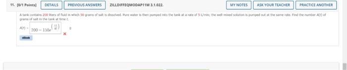 Solved 11. [0/1 Points! DETAILS PREVIOUS ANSWERS | Chegg.com Solved 11. [0/1 Points! DETAILS PREVIOUS ANSWERS | Chegg.com