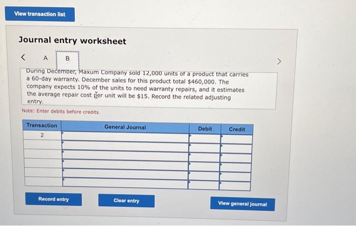 Solved Exercise 11-15 (Static) Accounting for estimated | Chegg.com