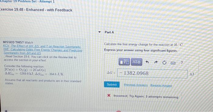 Solved Chapter 19 Problem Set - Attempt 1 Exercise 19.48 - | Chegg.com