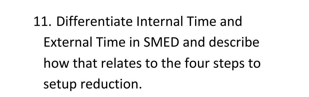 11. Differentiate Internal Time and External Time in | Chegg.com