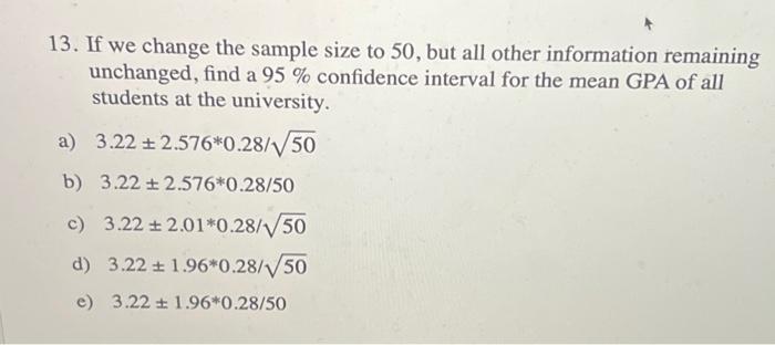 Solved A random sample of 9 students from a large university | Chegg.com