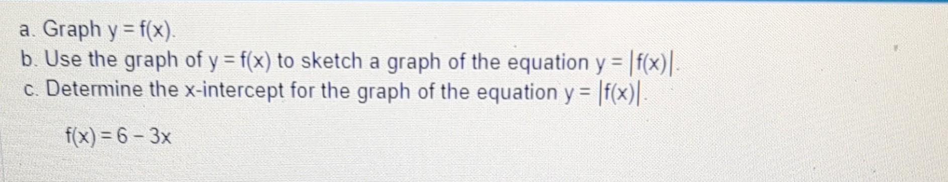 Solved a. Graph y=f(x). b. Use the graph of y=f(x) to sketch | Chegg.com