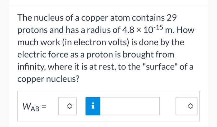 Solved The nucleus of a copper atom contains 29 protons and | Chegg.com
