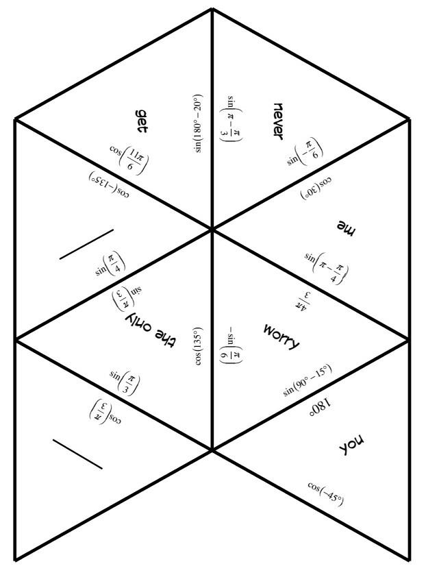 Solved Trig Puzzle Trig Identities are trigonometric | Chegg.com