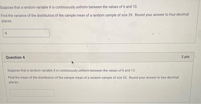 Solved Suppose that a random variable X is continuously | Chegg.com