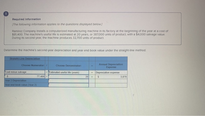 Solved Ramirez company installs a computerized manufacturing | Chegg.com