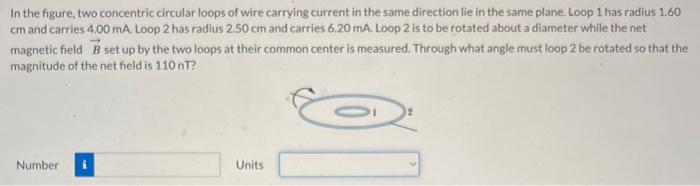Solved In the figure, two concentric circular loops of wire | Chegg.com