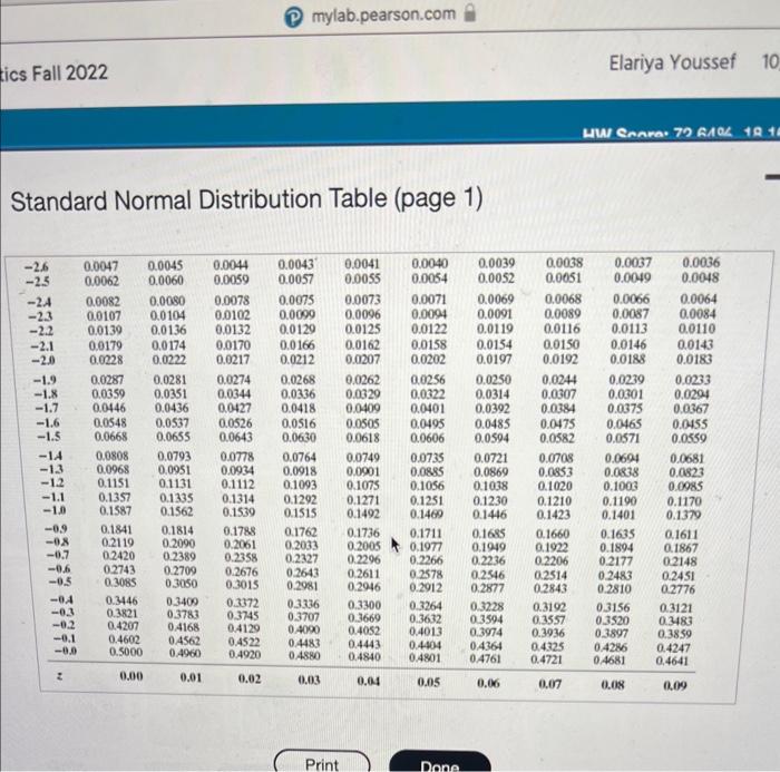 Solved Find the value of zα. α=0.302 Click here to view the | Chegg.com