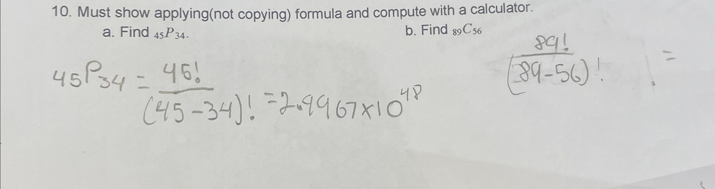 Solved Must show applying(not copying) ﻿formula and compute | Chegg.com