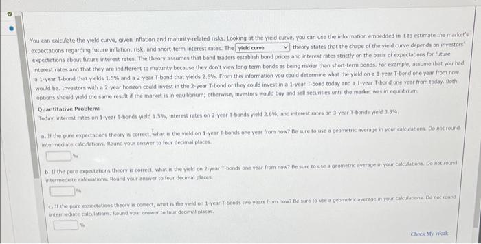 Solved a. If the pure expectations theory is correct, what | Chegg.com