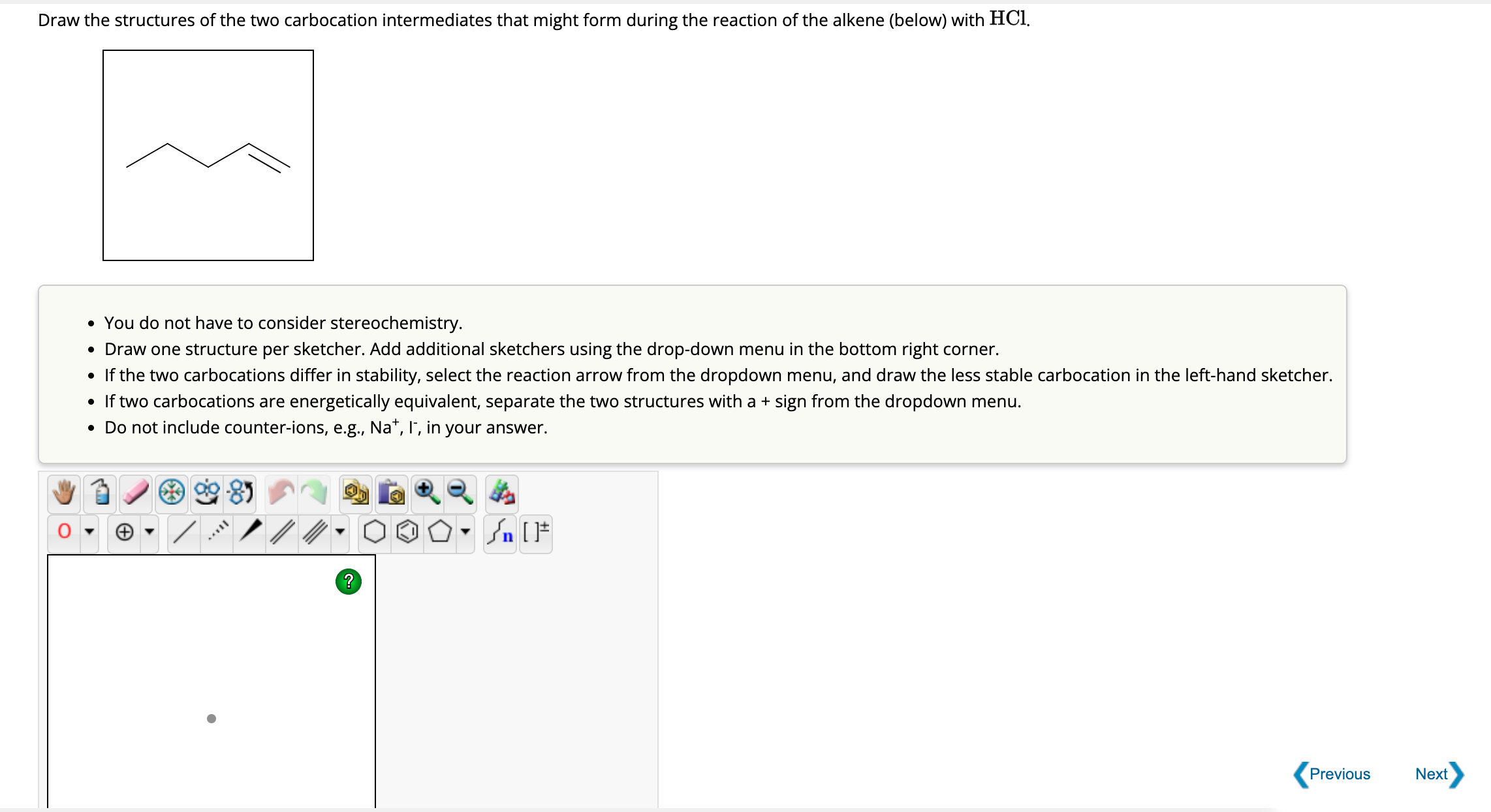Solved Draw the structures of the two carbocation | Chegg.com