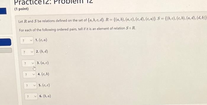 Solved Let R and S be relations defined on the set of | Chegg.com