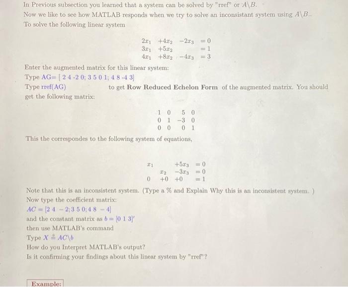 Solved In Previous subsection you learned that a system can | Chegg.com