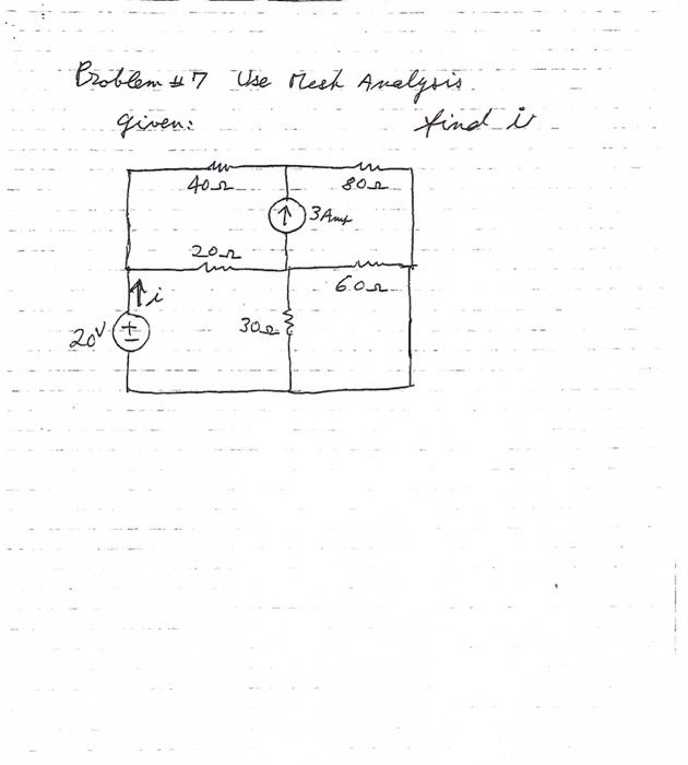 Solved Problem 17 Use Mesh Aralysis given: Find is | Chegg.com