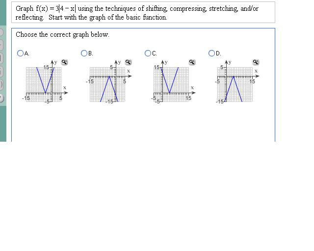 Solved Graph F x 3 4 X Using The Techniques Of Chegg