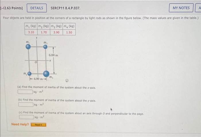 Solved objects are held in position at the corners of a | Chegg.com