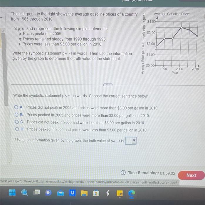 Solved The line graph to the right shows the average | Chegg.com