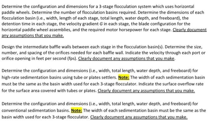 Solved Consider a conventional surface water treatment | Chegg.com