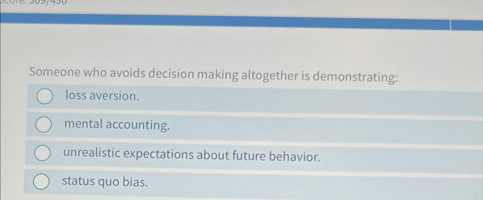 Solved Someone who avoids decision making altogether is | Chegg.com